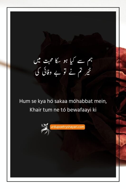 222+ Bewafa Poetry In Urdu 2 Lines Latest [2025]
